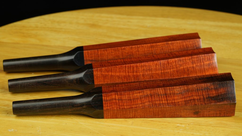 Fiddleback Siamese Rosewood Itomaki Set - Bachido