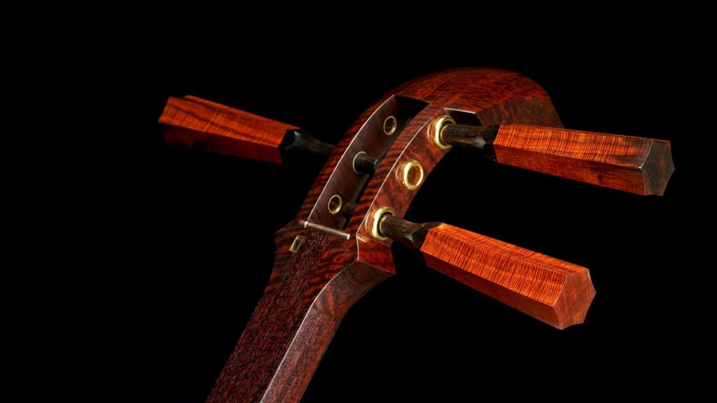Fiddleback Siamese Rosewood Itomaki Set - Bachido